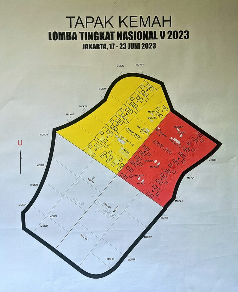 Tapak Kemah dan Peta Lokasi LT-V Tahun 2023 – LT5 Pramuka 2023